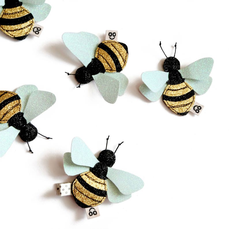 Bee Hair Clip Bumble Bee Hair Accessory Bee Hair Clip for - Etsy