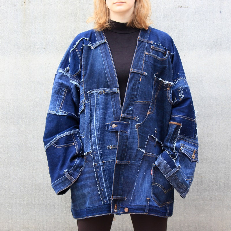 Mens Patchwork Jacket - Etsy
