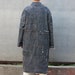 Ripped Grey Denim Coat, Oversize Jeans Robe, Unisex Distressed Cotton ...