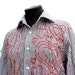 Black and White Striped Shirt With Red Hearts, Unique Blouse With ...