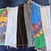 Color Block Art Denim Bag, Designer Shoulder Jeans Handbag, Handcrafted ...
