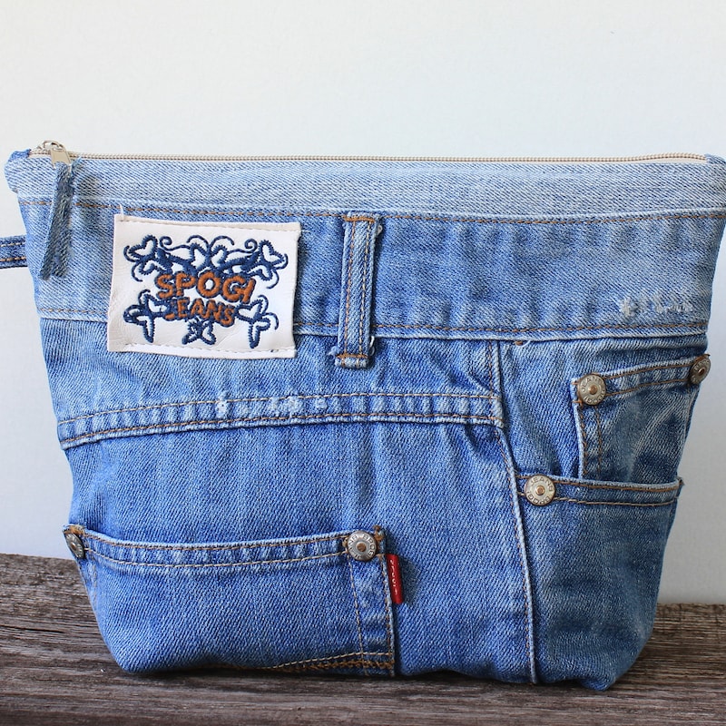 Denim Pouch - Etsy