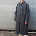 Ripped Grey Denim Coat, Oversize Jeans Robe, Unisex Distressed Cotton ...