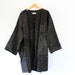 BLACK Patchwork Ripped Denim Coat Oversize Black Robe Unisex - Etsy