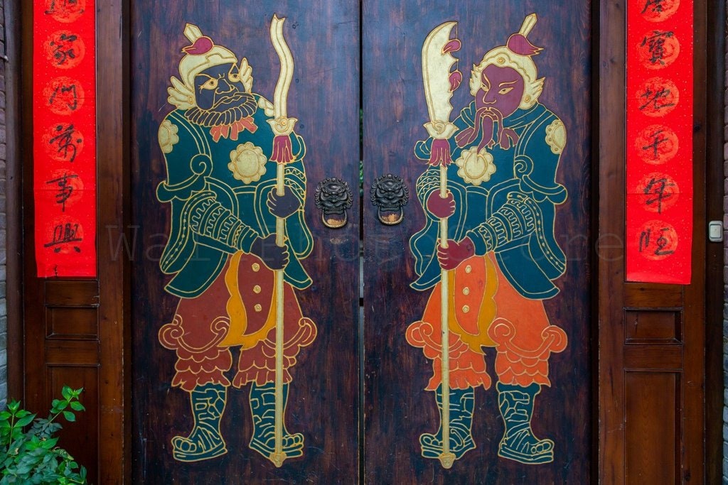 China Door Photography Chinese Graffiti Door Chinese Wooden - Etsy