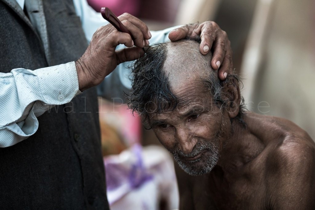 Indian Barber Haircut Photography Barber Wall Art Hair - Etsy