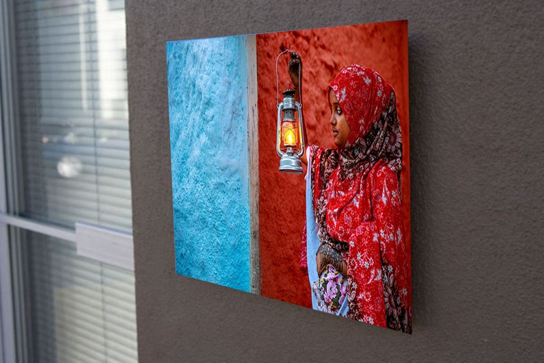 Ethiopian Wall Art, Girl With Lantern. Ethiopia, Harar, Ethiopian ...