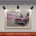 Cuban Car Photography, Vintage Red American Car, Car Poster, Cuba ...