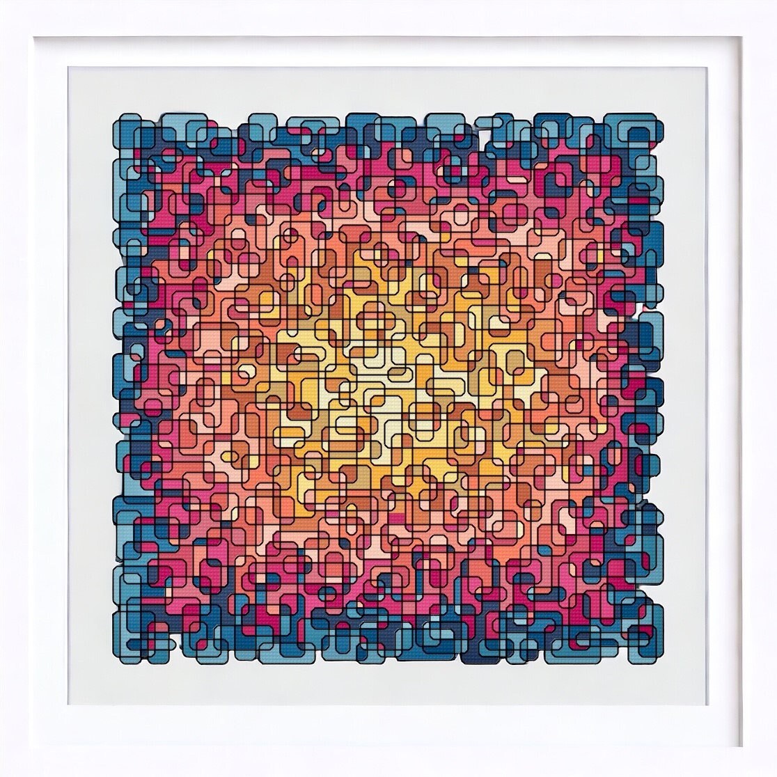 Scribbles Counted Cross Stitch Pattern - Etsy