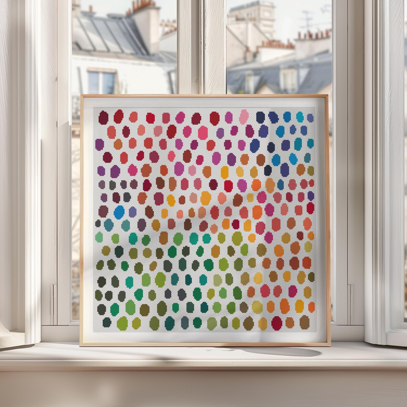 Counted Cross Stitch Rainbow Drops - Etsy