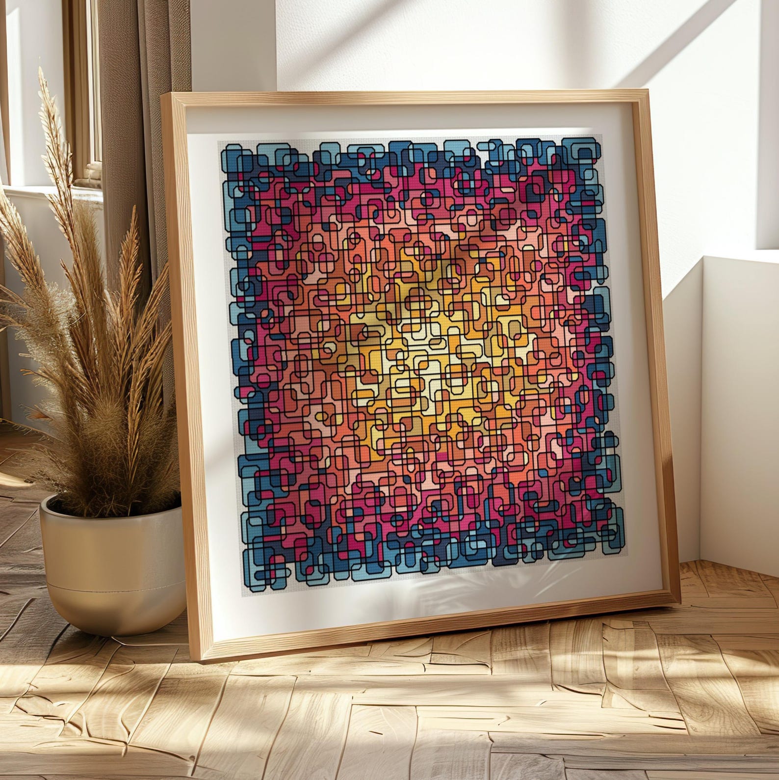 Scribbles Counted Cross Stitch Pattern - Etsy