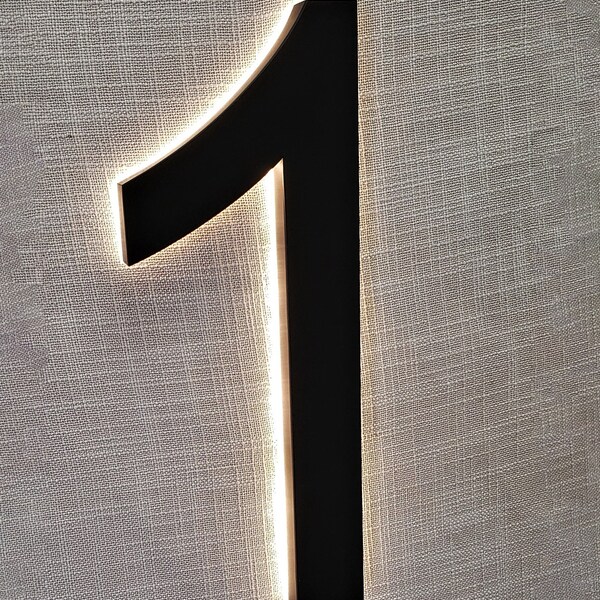 Solar Backlit House Numbers - Etsy