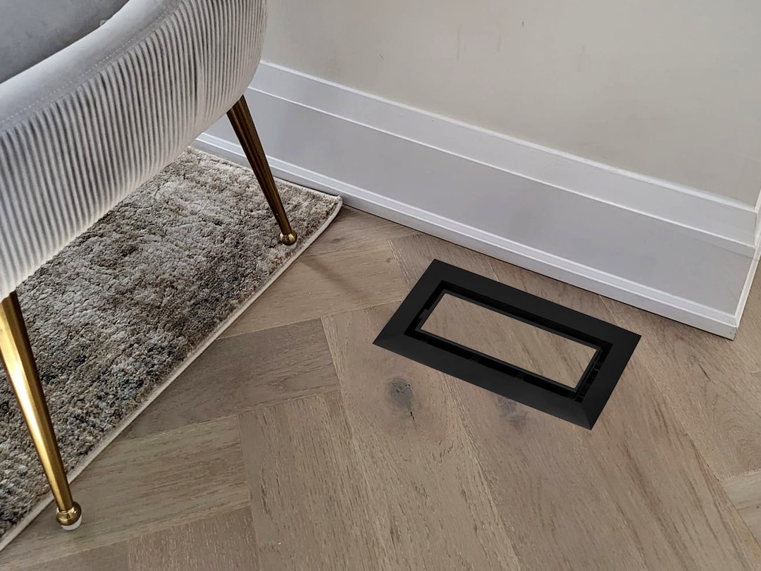 Match the Floor Flush Mount Floor Registers /ventcover 4x 10 Black - Etsy