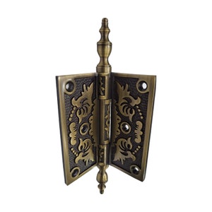 Antique Brass Decorative Door Hinges Modern Twist on Classic Design 3.5 ...