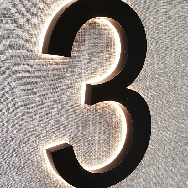 Lighted House Numbers - Etsy