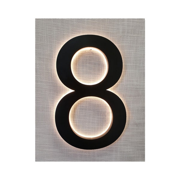 Lighted House Numbers - Etsy