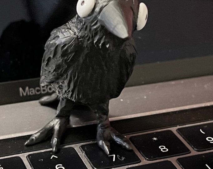 Deskmates. Lean Into It Lil' Crow. - Etsy