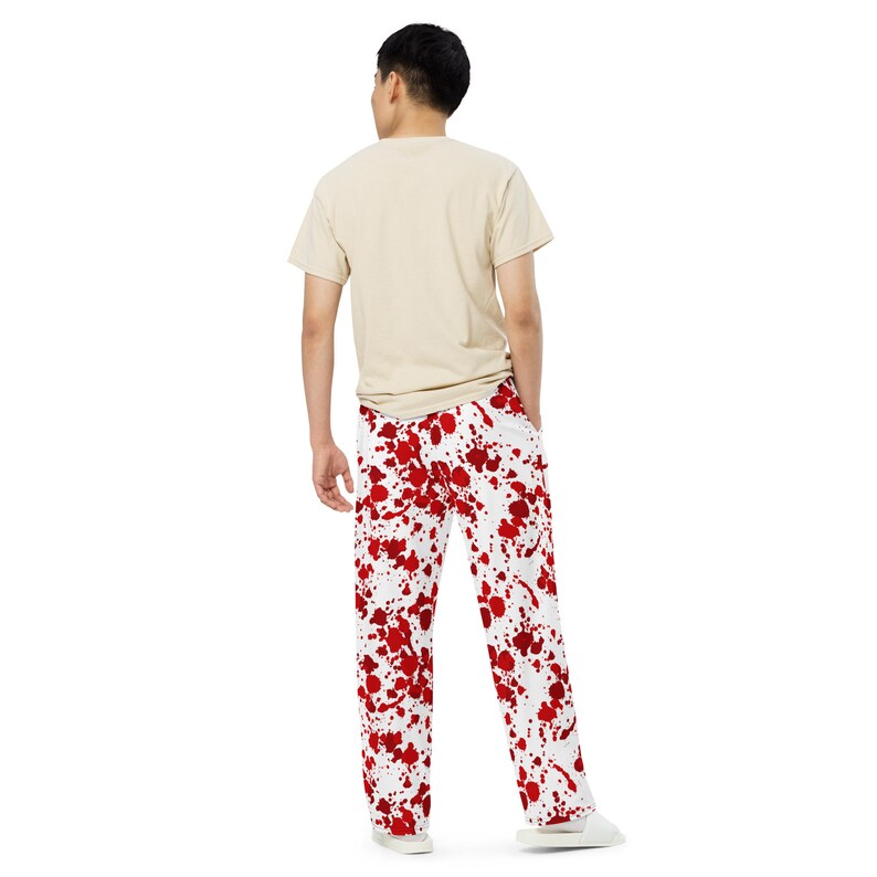 Blood Splatter Unisex Wide-leg Pants - Etsy