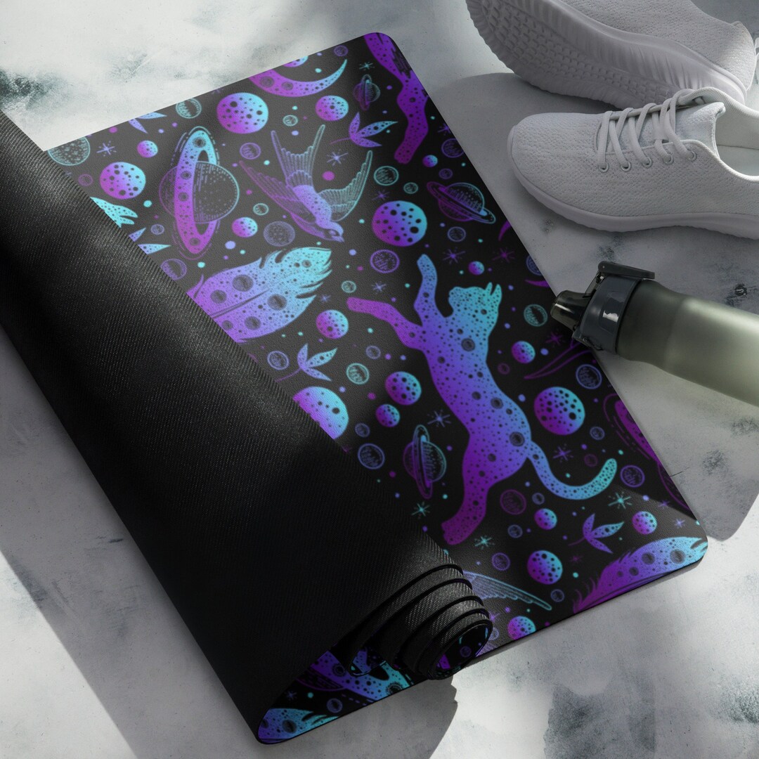 Cosmic Cat Yoga Mat - Etsy