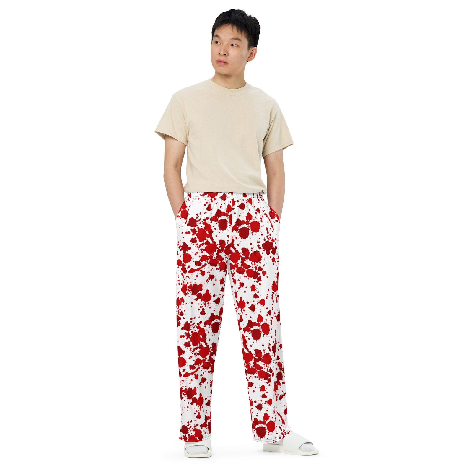 Blood Splatter Unisex Wide-leg Pants - Etsy