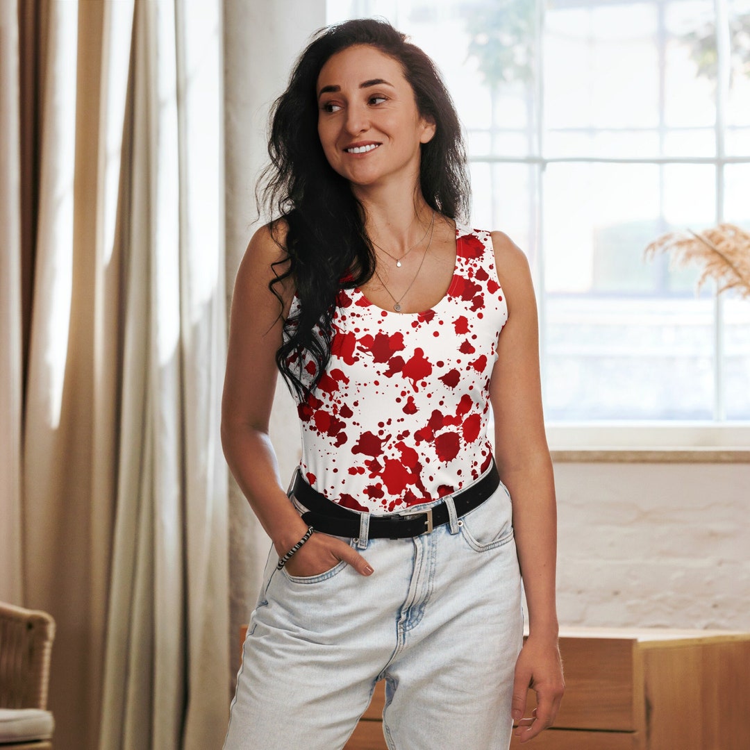 Blood Splatter Tank Top - Etsy