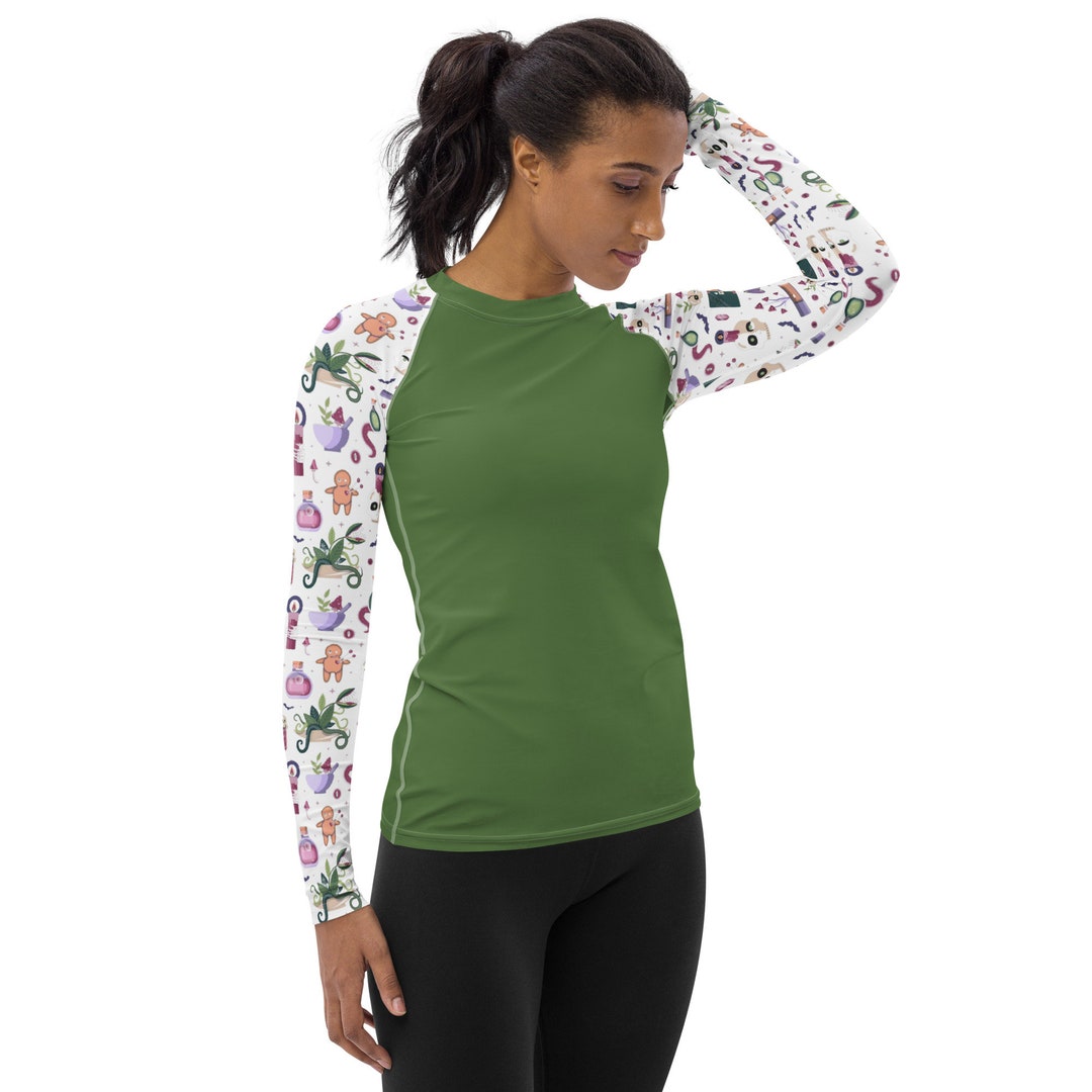White Witchcraft Women's Rash Guard - Etsy