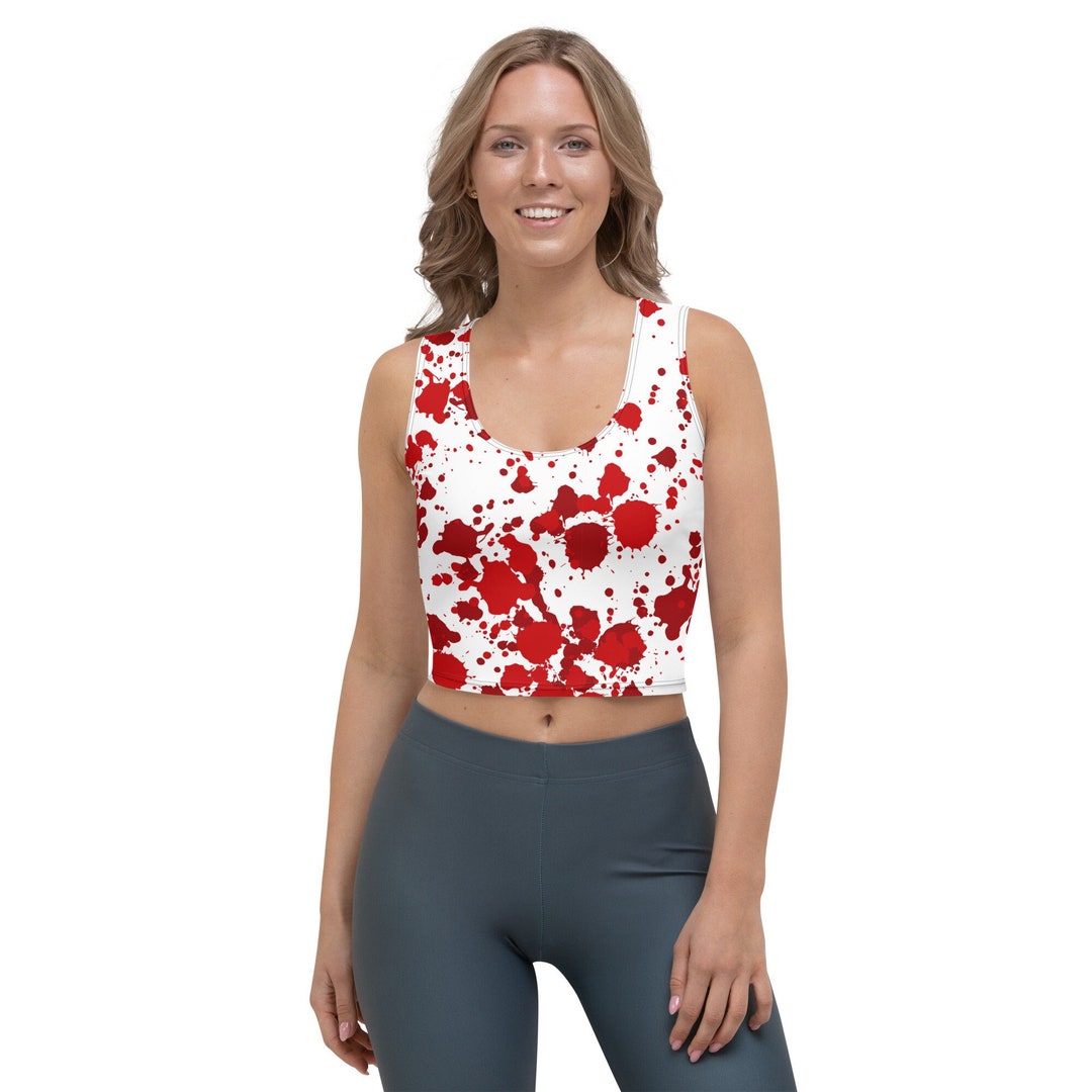 Blood Splatter Crop Top - Etsy