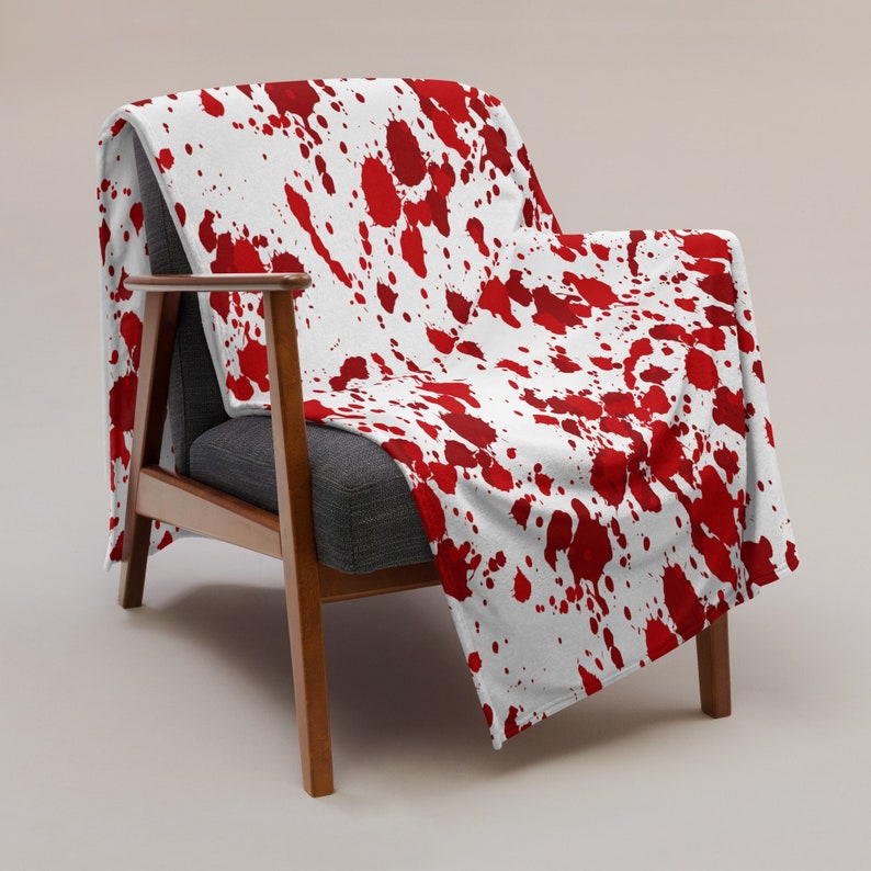 Blood Splatter Throw Blanket - Etsy