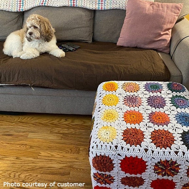 Crochet Ottoman Pattern - Etsy
