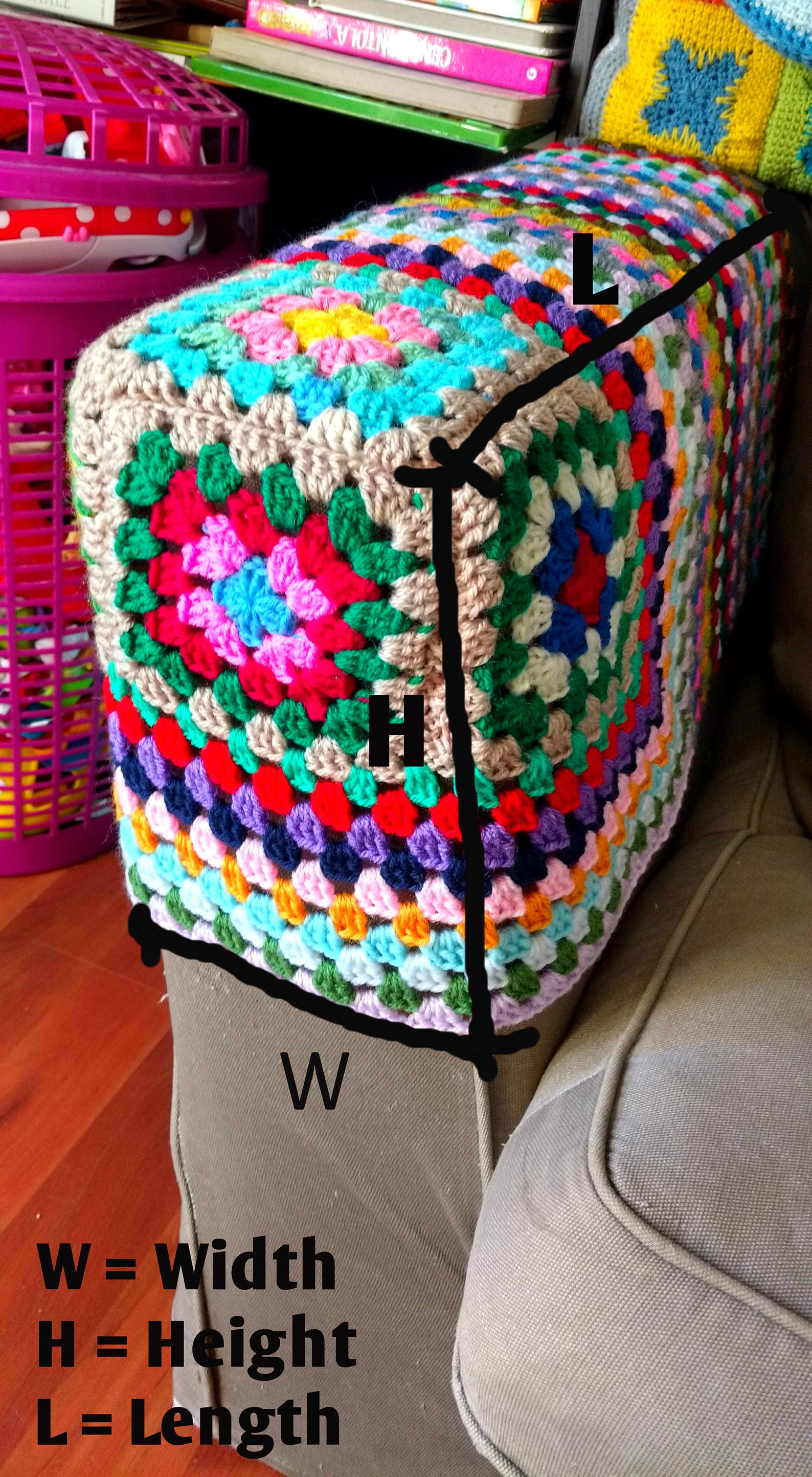 CUSTOM Sofa Arm Rest Covers. Crochet Couch Recliner Cat Protector ...