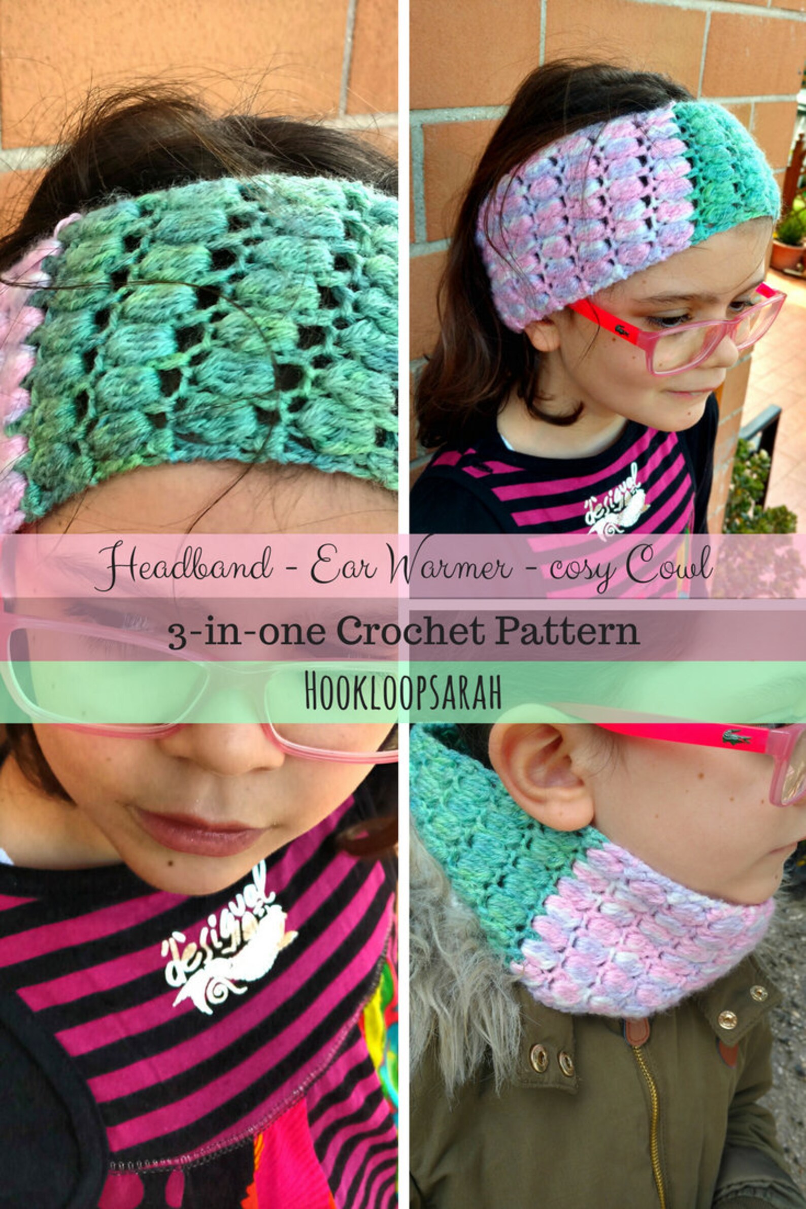 Headband PATTERN Crochet Hair Bands for Girls Women. Easy | Etsy