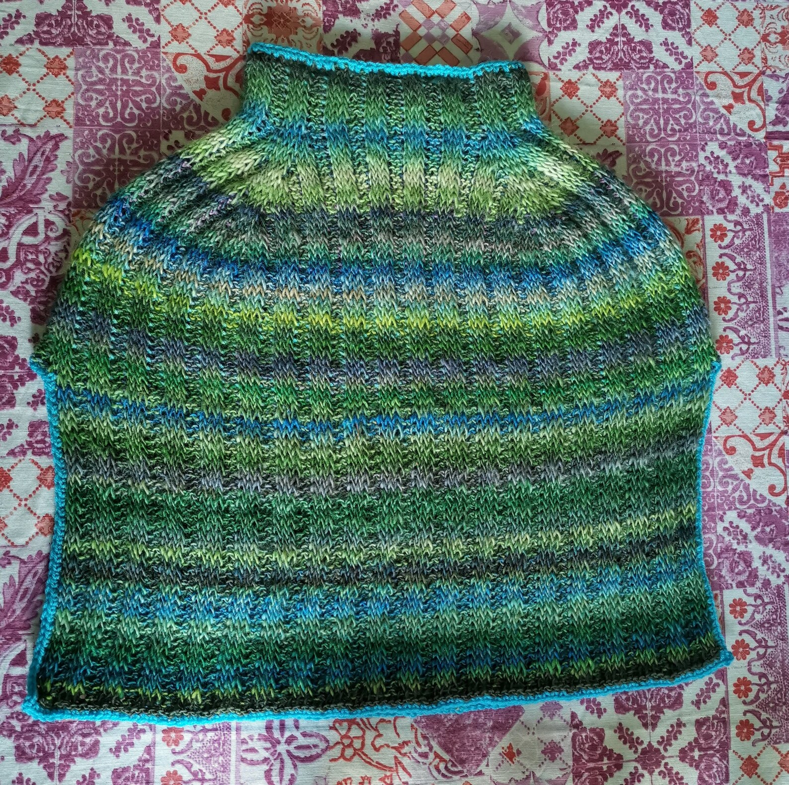 Tunisian Crochet PATTERN for Poncho Cape With Raglan Yoke. - Etsy