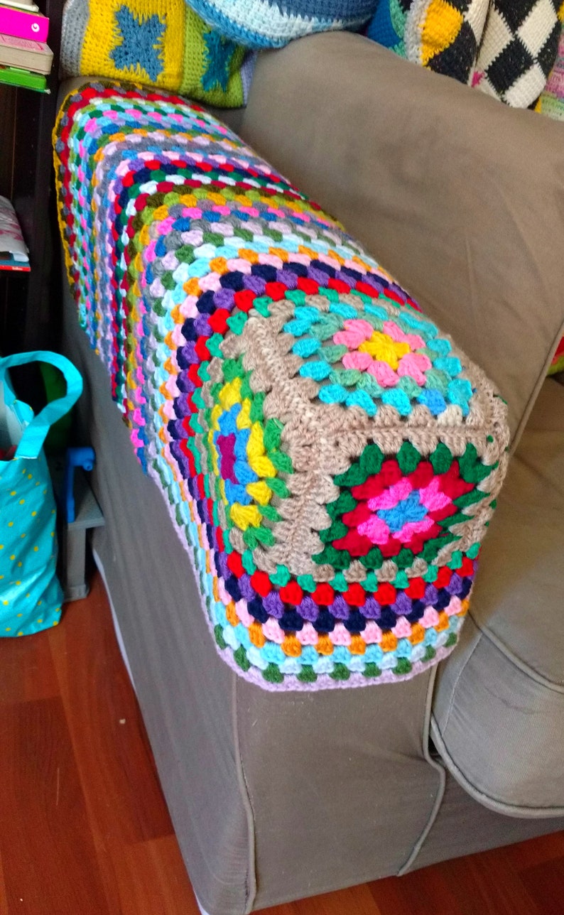 CUSTOM Sofa Arm Rest Covers. Crochet Couch Recliner Cat - Etsy Italia