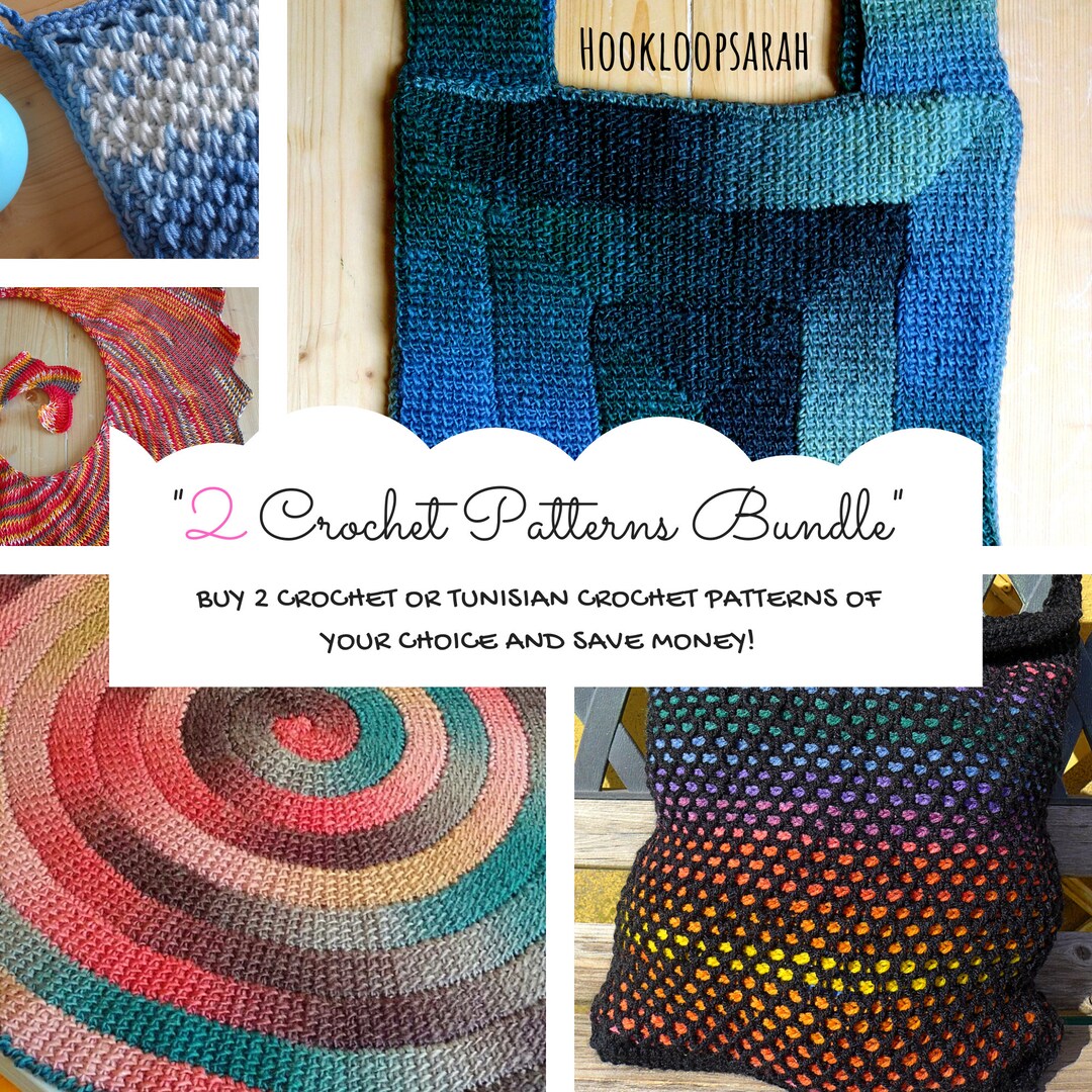 Crochet Patterns Bundle Pack. Any 2 Patterns Choice. Buy Two and Save ...