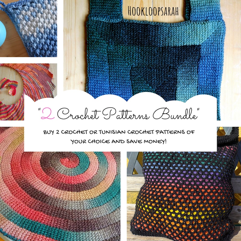 Crochet Patterns Bundle Pack. Any 2 Patterns Choice. Buy Two and Save ...