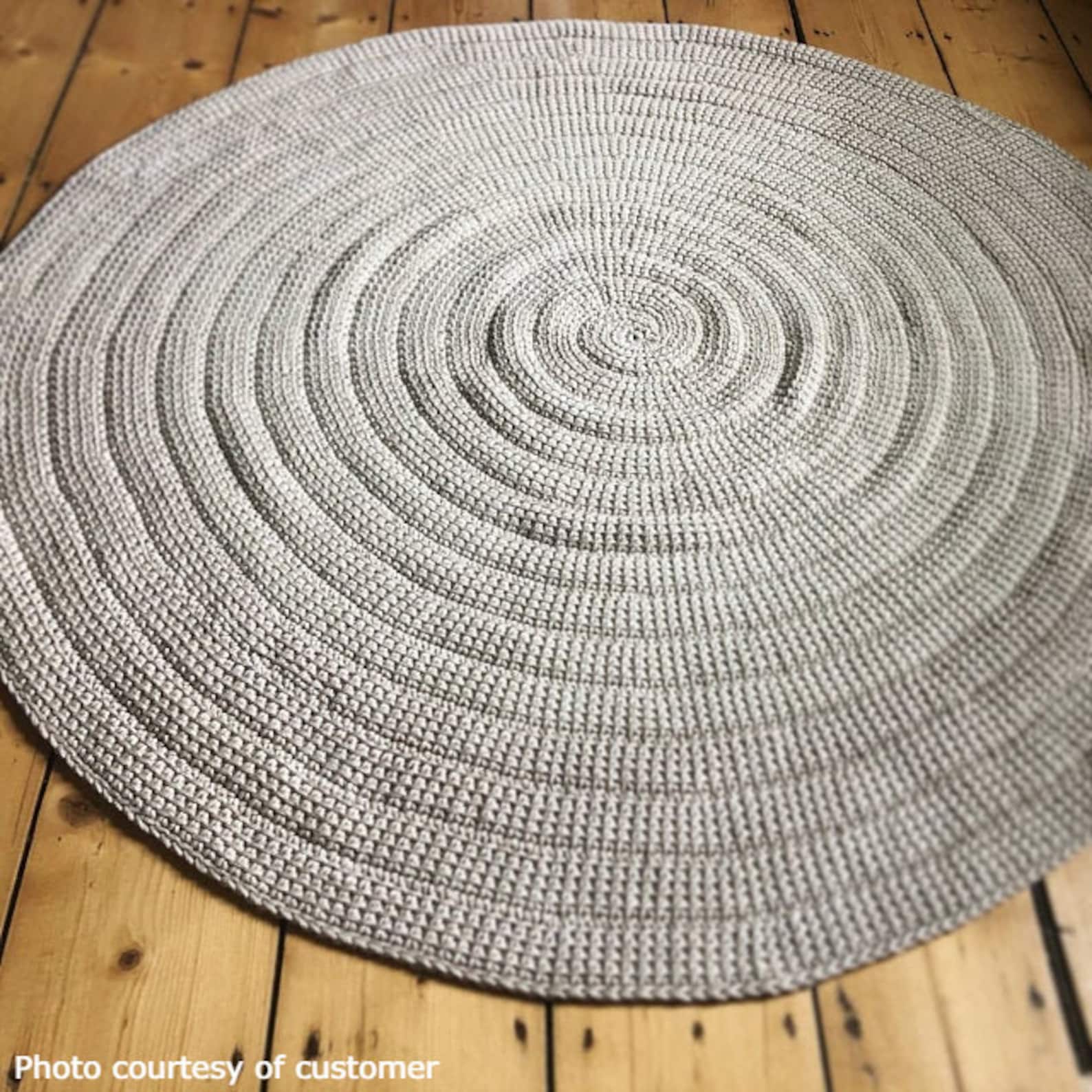 PATTERN for Tunisian Crochet Spiral Rug. Vortex look Size - Etsy España