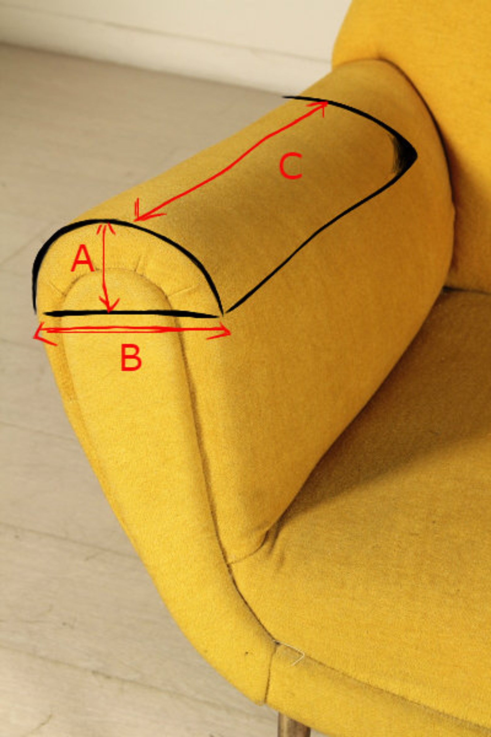 CUSTOM Sofa Arm Caps. Granny Chair Recliner Covers for round - Etsy France