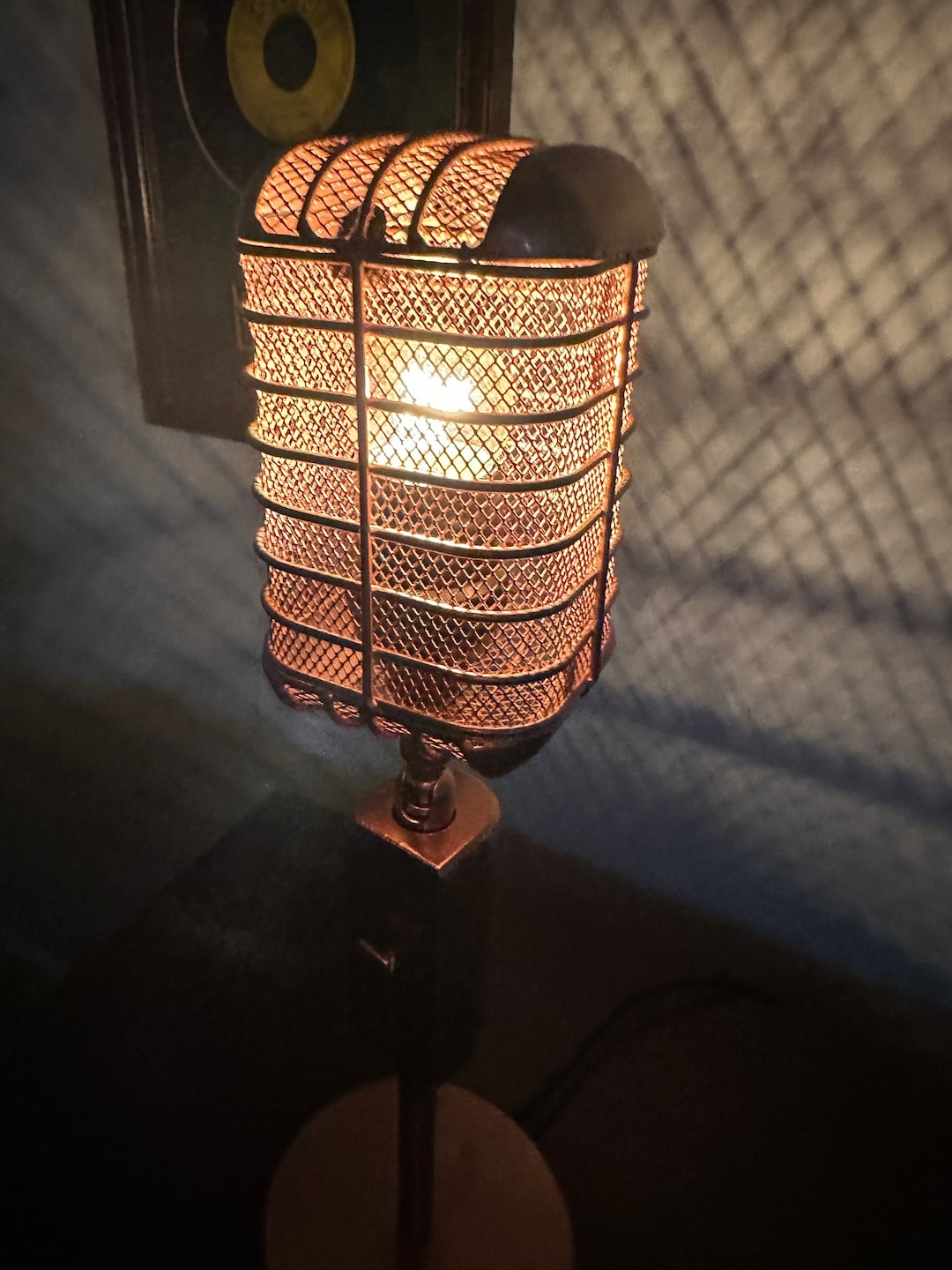 Nostalgic Microphone Lamp Microphone Light Metal Home Decor Table Lamp ...