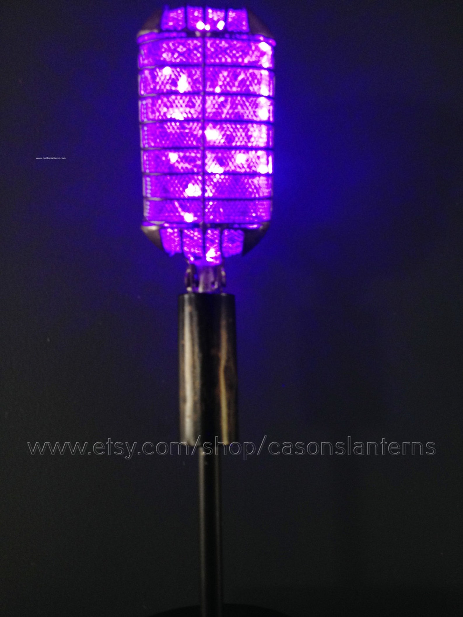 Illuminated Retro Microphone Lamp Metal Home Decor Vintage - Etsy
