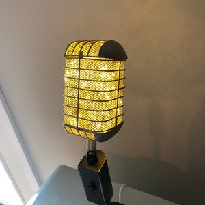 Nostalgic Microphone Lamp Retro Microphone Table Lamp LED Lights ...