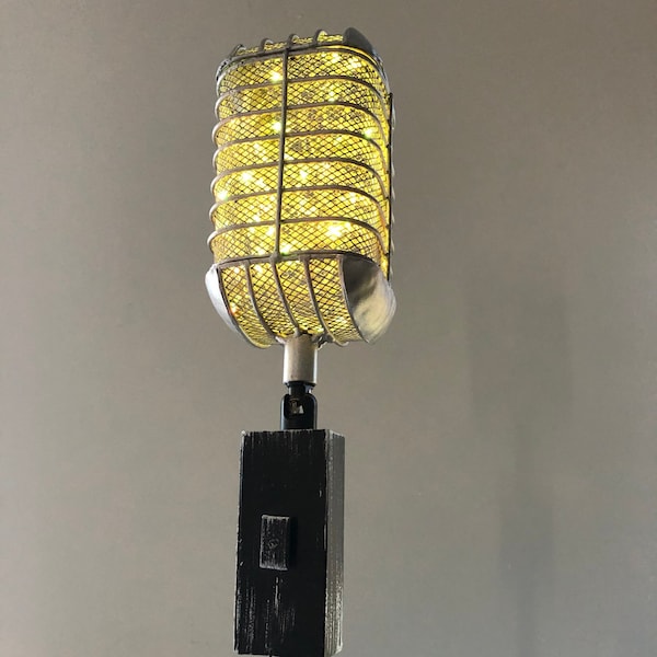 Microphone Lamp - Etsy