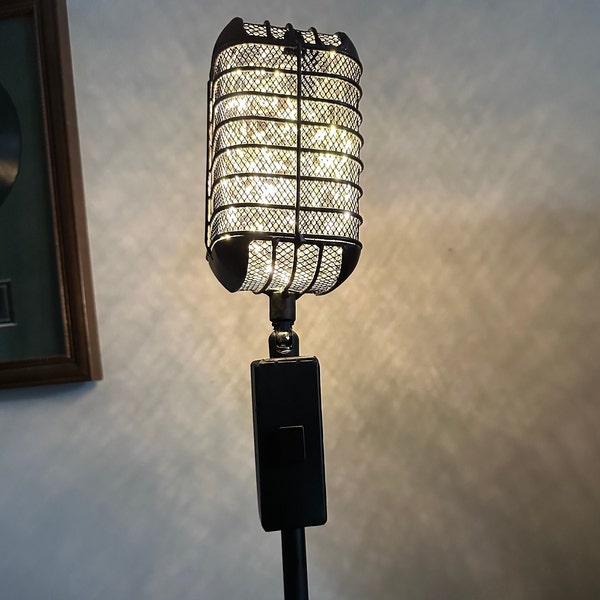 Microphone Lamp - Etsy