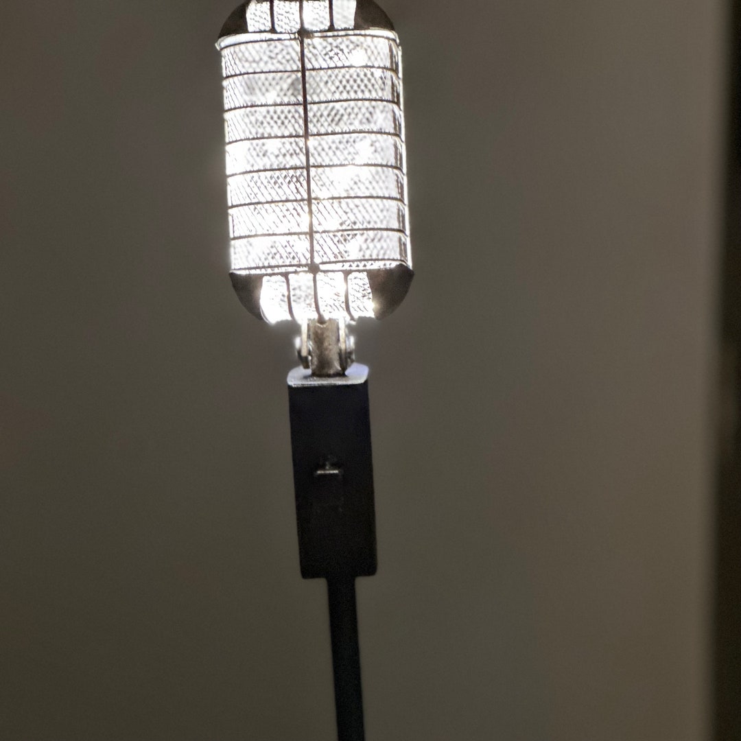 Retro Microphone Lamp: Personalized Musician Gift, LED Accent Light - Etsy