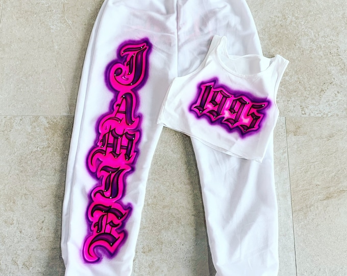 Airbrush Jogger Design | Free Shipping - Etsy