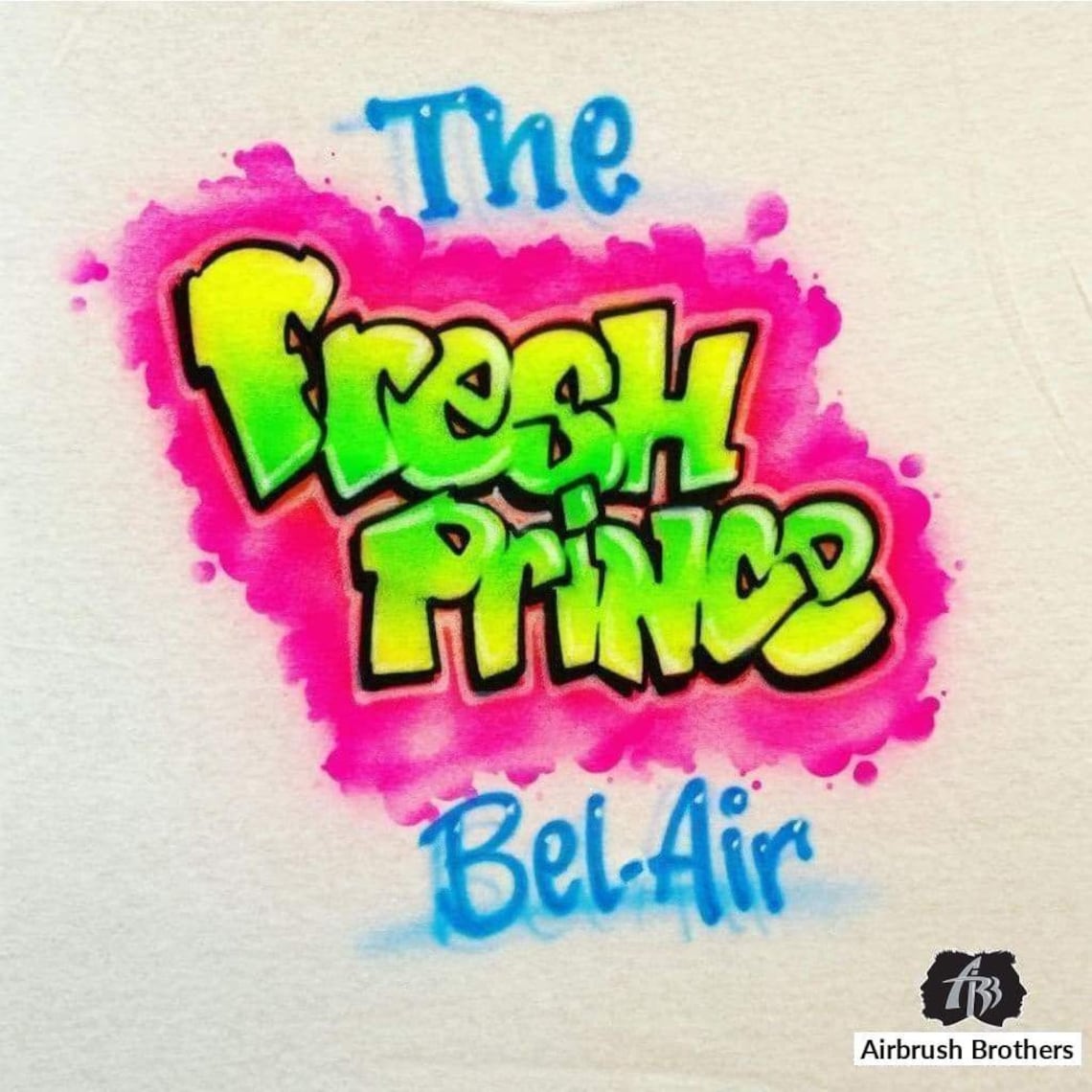 Airbrush 90's Fresh Prince Design | Free Shipping - Etsy
