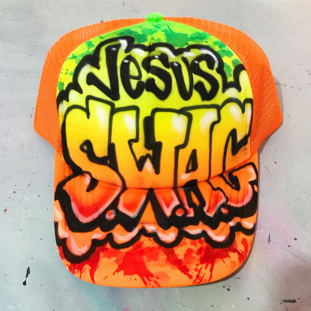 Airbrush Graffiti Hat Design | Free Shipping - Etsy