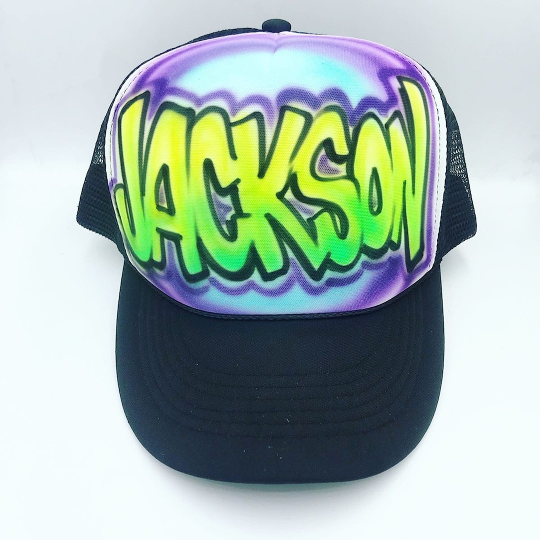 Airbrush Graffiti Hat Design | Free Shipping - Etsy