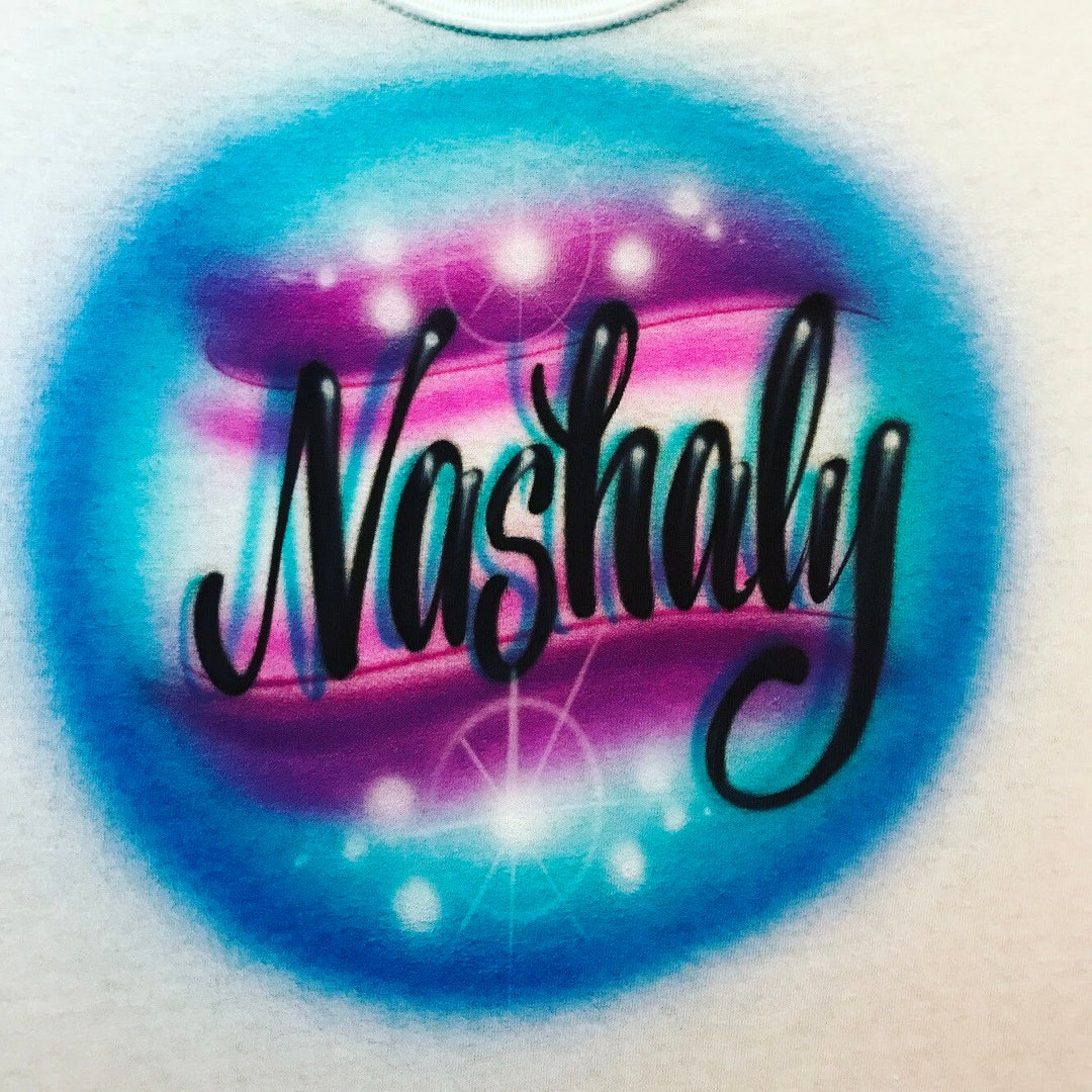 Airbrush Name Shirt Design | Free Shipping - Etsy