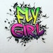 Airbrush Fly Girl Shirt Design | Free Shipping - Etsy