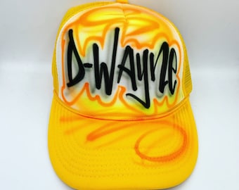 Airbrush Graffiti Hat Design Free Shipping | Etsy